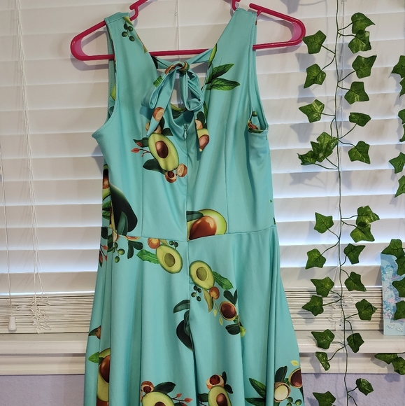 Sucrefas | Dresses | Avocado Tea Length Dress | Poshmark